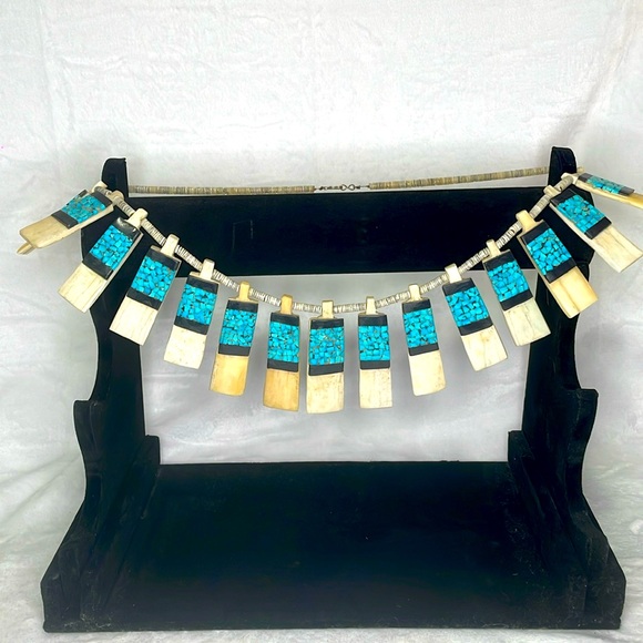 apache | Jewelry | Vintage Handmade Apache Necklace Made Of Bone ...